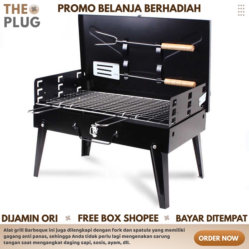 Jual Alat Panggang Berdiri Besar Barbeque Grill Portable Pemanggang ...