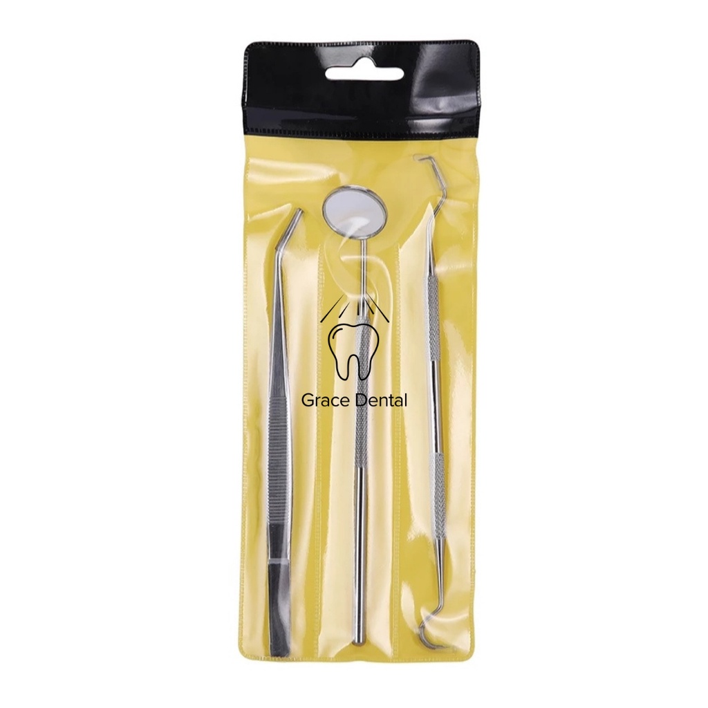 Jual Alat Standar Standard Dental Kaca Mulut Sonde Pinset | Shopee ...