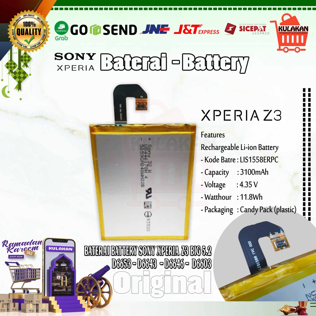 Jual 𝐁𝐀𝐓𝐑𝐄 𝐁𝐀𝐓𝐄𝐑𝐀𝐈 𝐁𝐀𝐓𝐓𝐄𝐑𝐘 𝐒𝐎𝐍𝐘 𝐗𝐏𝐄𝐑𝐈𝐀 𝐙𝟑 𝐁𝐈𝐆 𝟓.𝟐" 𝐃𝟔𝟔𝟓𝟑 𝐃𝟔𝟔𝟒𝟑 𝐃𝟔𝟔𝟒𝟔 ...