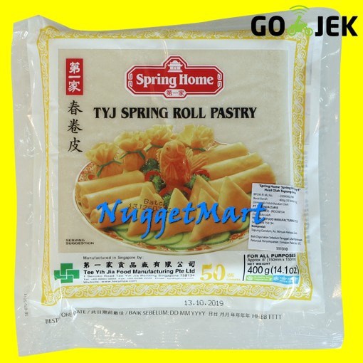 Jual SPRING HOME TYJ SPRING ROLL PASTRY 50 SHEETS 400 GR | Shopee Indonesia