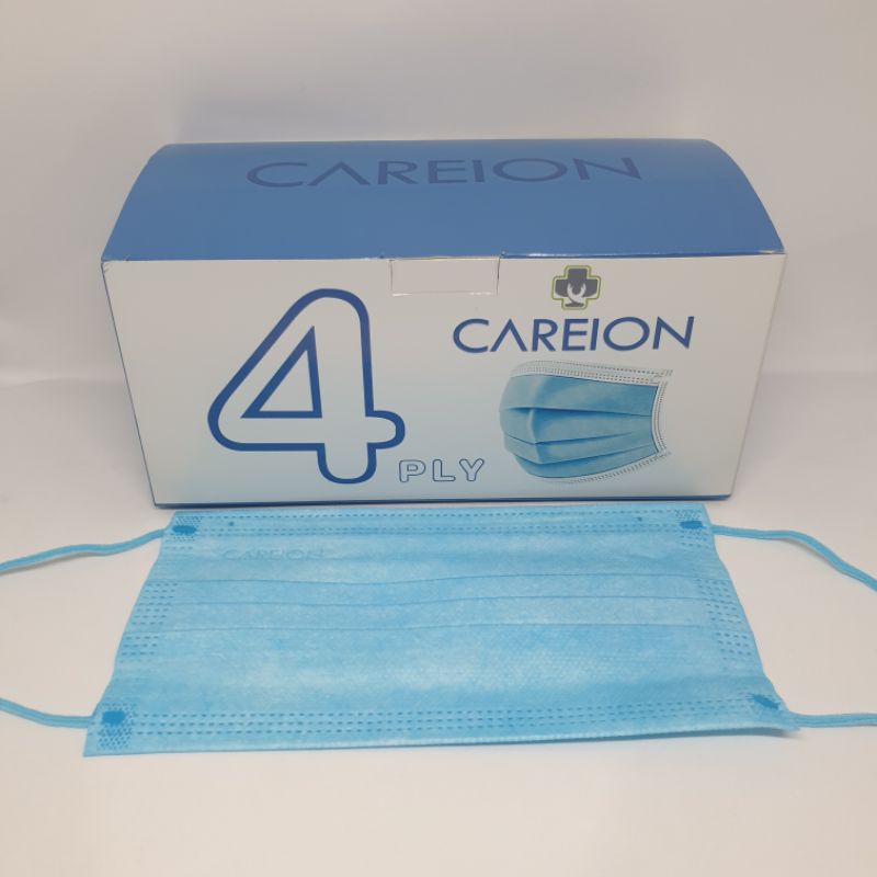 Jual Masker Careion 4 Ply Warna Hitam Black Putih White Hijau Green Abu ...