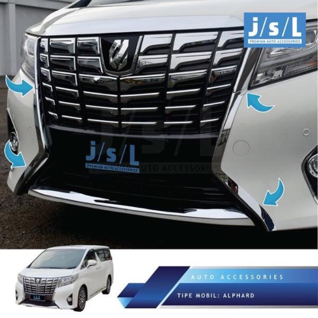 Jual LIST BUMPER DEPAN ALL NEW ALPHARD 2015 lis bemper VARIASI - BERKAT ...