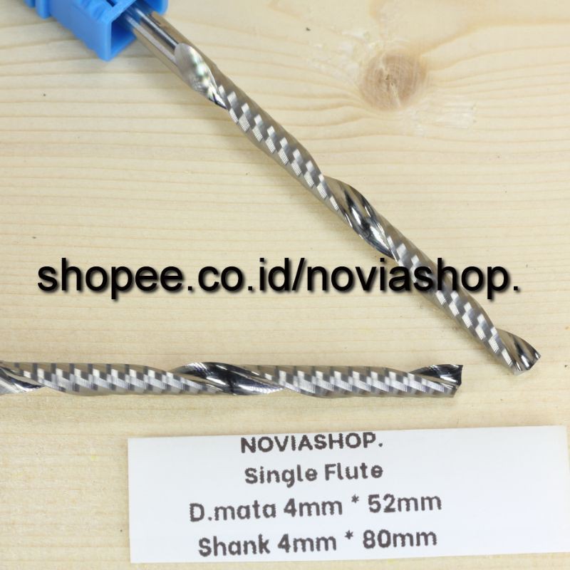 Jual Mata router CNC 4mm x 52 Single Flute super long | Shopee Indonesia