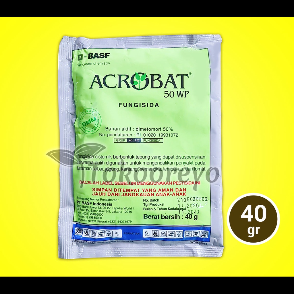 Jual ACROBAT 50 WP 40 GRAM PER SACHET FUNGISIDA | Shopee Indonesia
