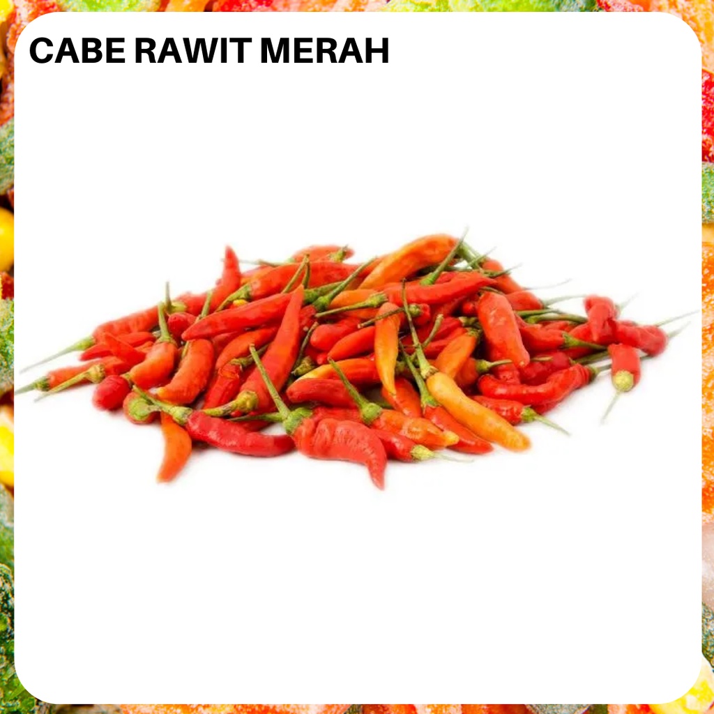 Jual (Khusus AREA SUMBAR) Cabe Rawit Merah Cabe Setan 100gr Pasar Beku ...
