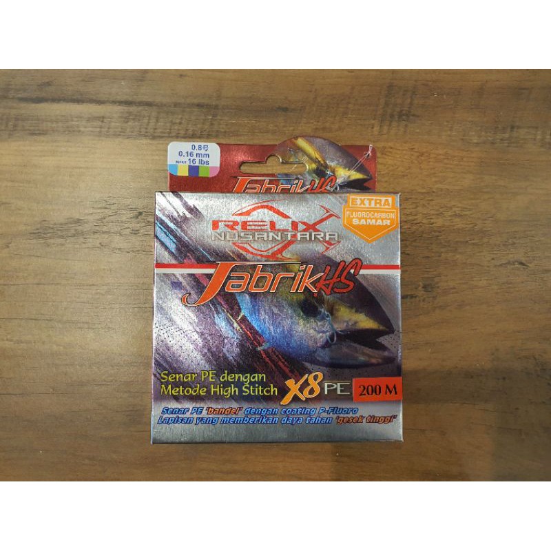Jual Senar Jabrik HS X8 PE 0,8 200m Relix Nusantara | Shopee Indonesia
