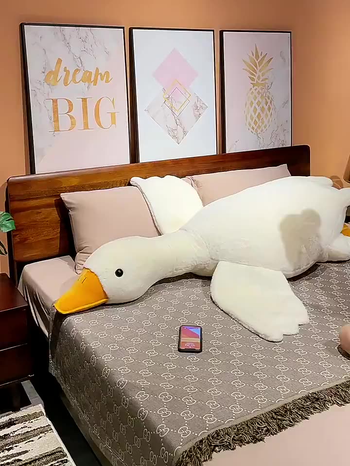 Jual 160 CM Boneka Stuffed Plush Angsa Mainan Mewah Bebek Besar Putih ...