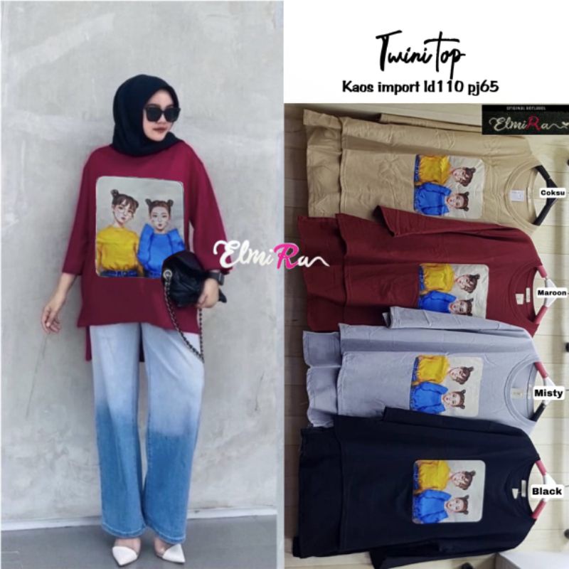 Jual TWINI TOP by elmira | Shopee Indonesia