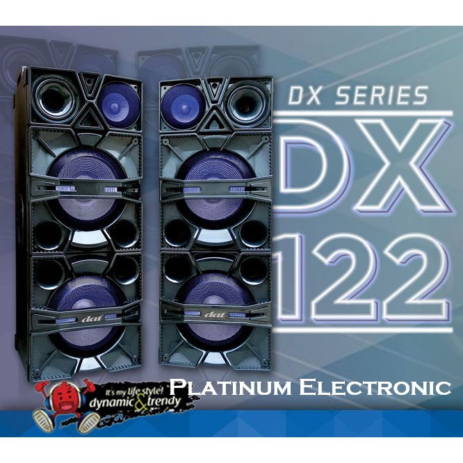 Jual Speaker Aktif Pasif 12" Double Bass DAT DX-122 Subwoofer ...