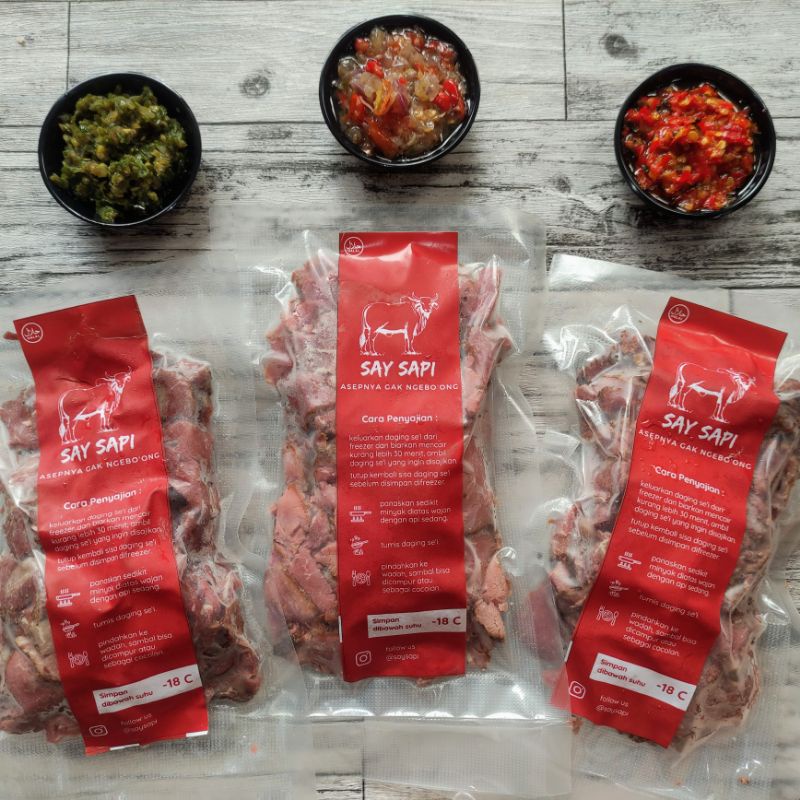 Jual SAY SAPI - Sei Sapi / Smoked Brisket / Daging Asap Kemasan 250 ...