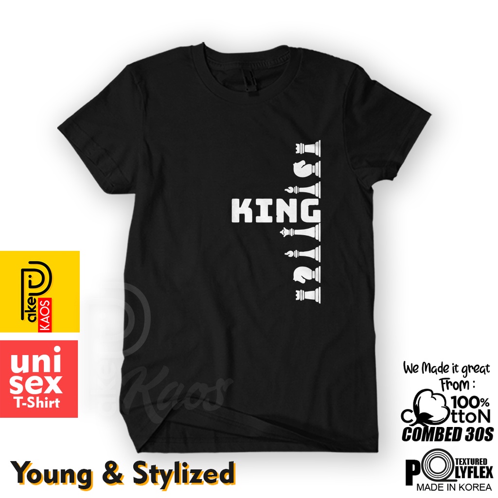 Jual BAJU KAOS KING CHESS COTTON COMBED 30S / KAOS PRIA WANITA / KAOS ... Jual BAJU KAOS KING CHESS COTTON COMBED 30S / KAOS PRIA WANITA / KAOS ...