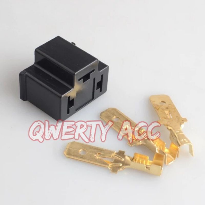 Jual 1 Pc Socket Soket MALE Lampu Headlamp Led Bulb H4 + Skun | Shopee ...