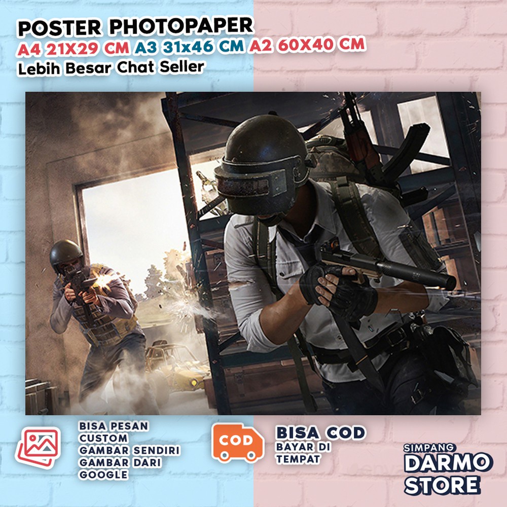 Jual Poster PUBG Game Hiasan Dinding Gaming Gamer Pabji Gem PC Android ...