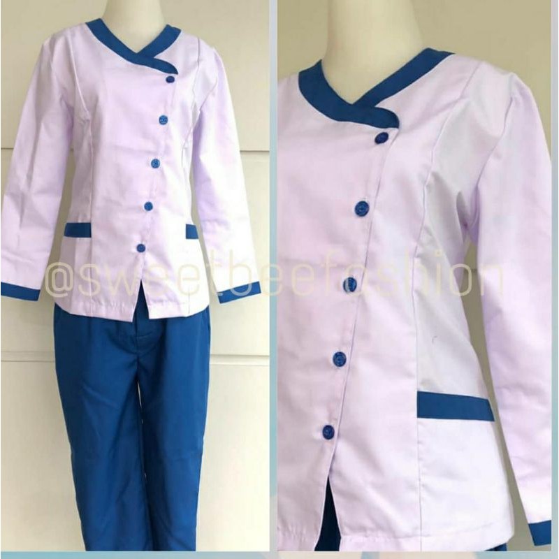 Jual Baju suster nanny babysitter seragam uniform lengan panjang ...
