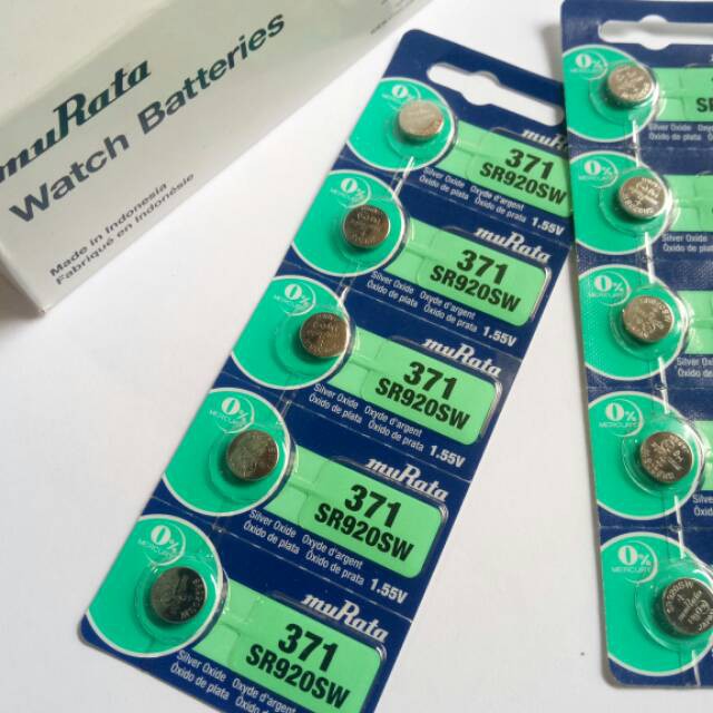 Jual ( LEMBARAN ISI 5 BIJI ) batre jam tangan battery MURATA SR 920 SW ...