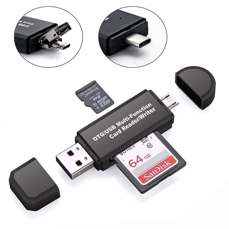 Jual Multifunctional OTG Card Reader Micro SD / SD Card / USB Reader/TF ...