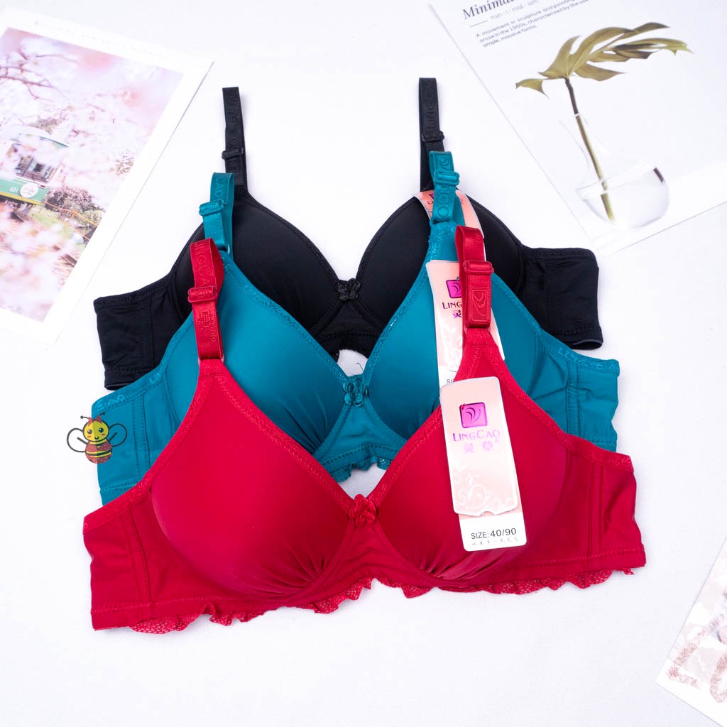 Jual BEE - Bh Lingcao Original / Bra Push Up Bh Busa Tanpa Kawat Lingcao A5 | Shopee Indonesia