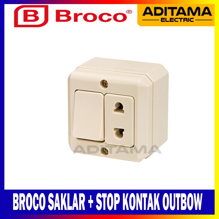 Jual BROCO ENGKEL STOP OB BROCO / SAKLAR ENGKEL + STOP KONTAK OB BROCO ...