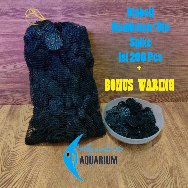 Jual Bioball Rambutan Filter Kolam Aquarium 200 Pcs + Waring Rumah ...