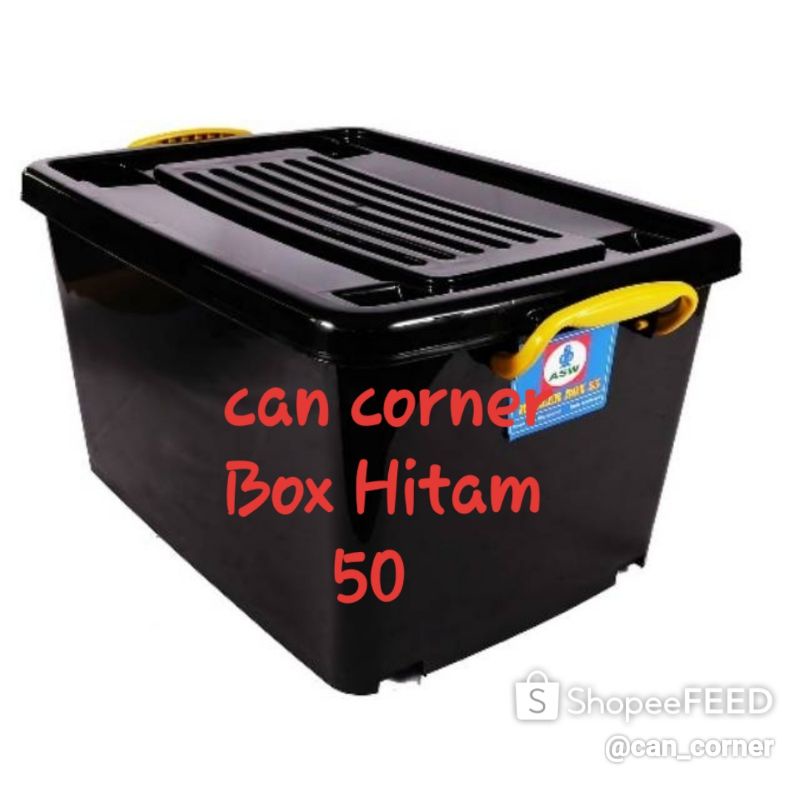 Jual Container Box Hitam 55 / box container hitam / box plastik / box ...