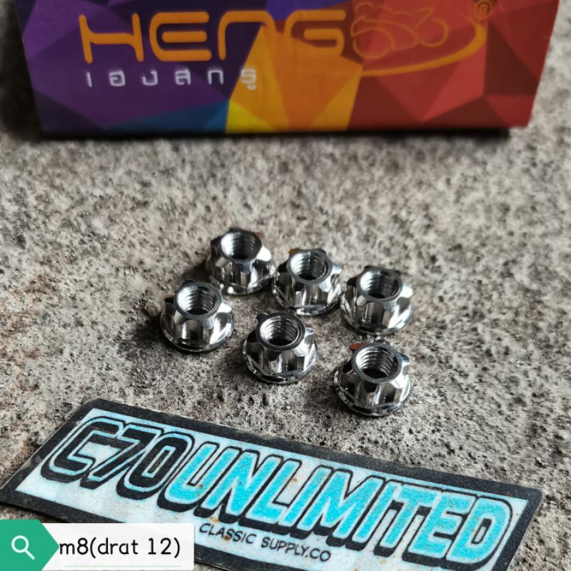 Jual Mur probolt m8 drat 12 mur stainless m8 drat 12 by heng | Shopee ...