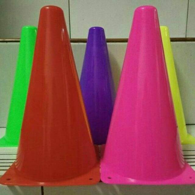 Jual RB SATU SET 12 pcs (1 LUSIN) CONE/CONES KUN KERUCUT RAPAT 23 CM ...