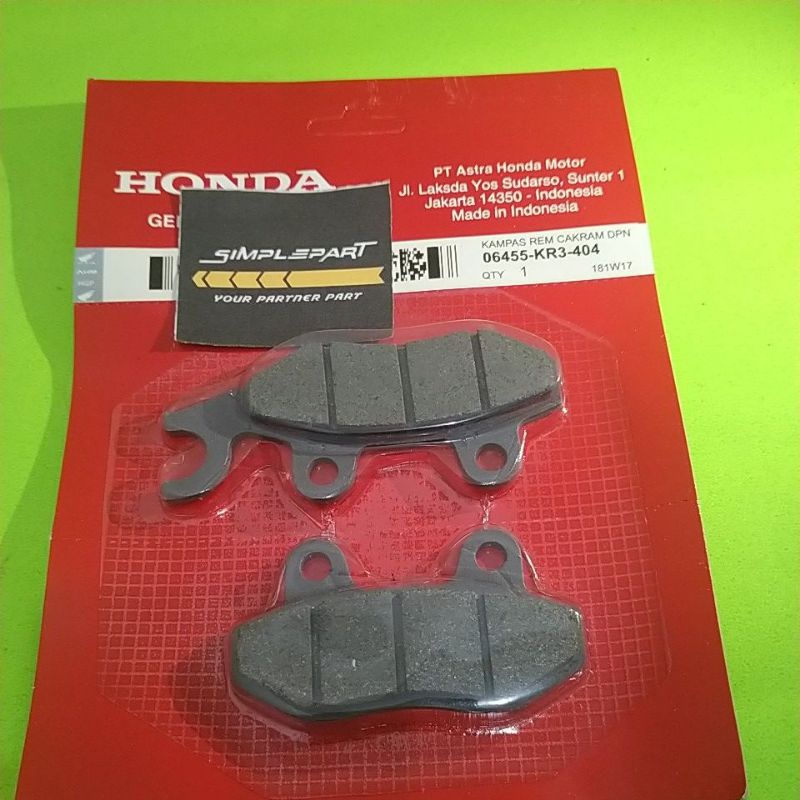 Jual Dispad depan supra x 125 dispad depan kharisma kampas rem depan ...