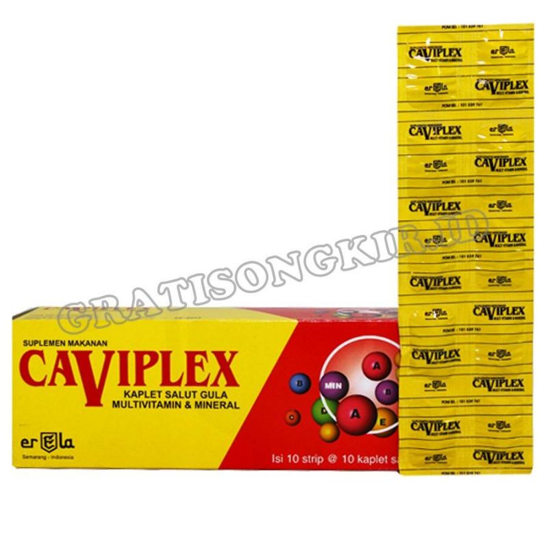 Jual Caviplex 1 box isi 100 kaplet Multivitamin | Shopee Indonesia