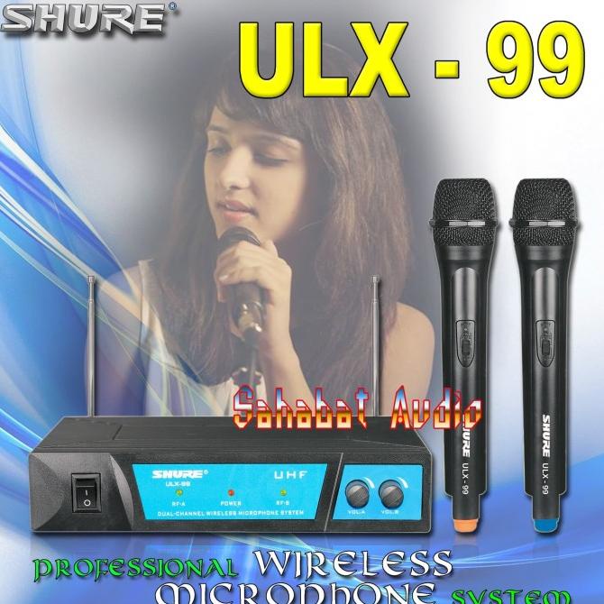 Jual Mic Wireless ULX 99 - Microphone Wireless VHF SHURE ULX-99 - Mic ...
