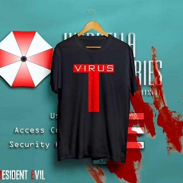 Jual Kaos T Virus Resident Evil | Kaos Resident Evil | Baju Resident ...