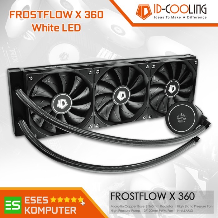 Jual ID-COOLING FROSTFLOW X 360 - AIO 360MM Liquid Water Cooler White ...