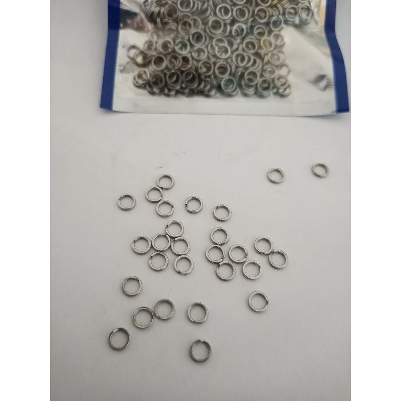 Jual 500 split rings gepeng 5mm | Shopee Indonesia