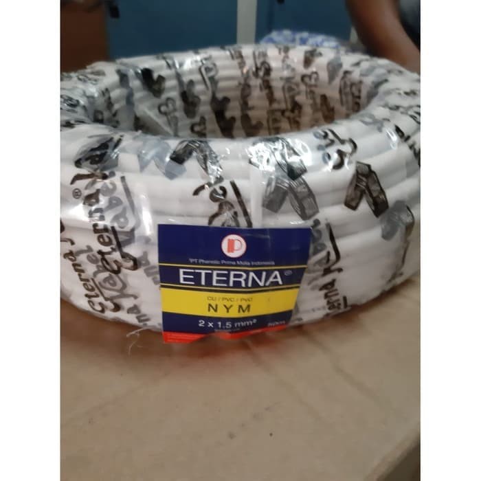 Jual Kabel Listrik NYM 2x1,5mm 50M ETERNA | ETERNA Kabel NYM | SNI | Shopee Indonesia