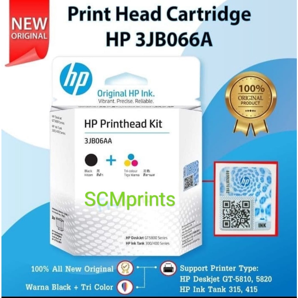 Jual Printhead Kit 3JB06AA Cartridge HP Ink Tank 115 310 315 310 410 ...