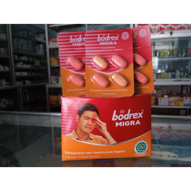 Jual BODREX MIGRA TABLET ISI4 | Shopee Indonesia