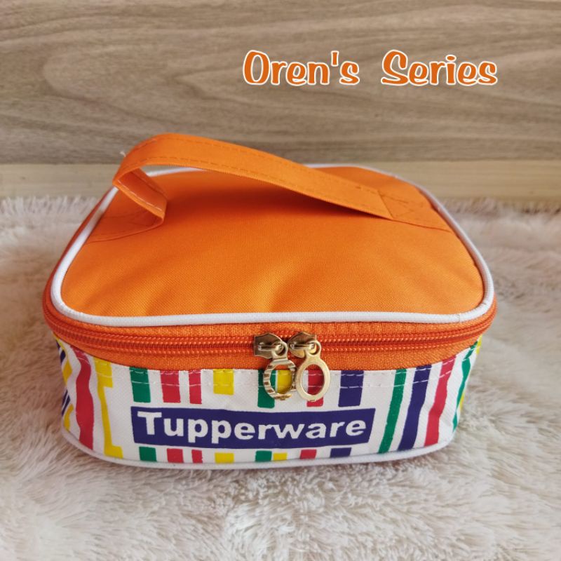 Jual Tas Lolly tupp motif stripe Tupperware/tas bekal tupperware ...
