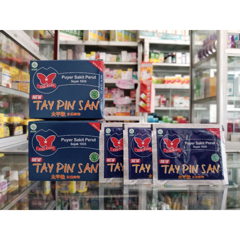 Jual TAY PIN SAN JAMU HERBAL CAP KUPU SACHET | Puyer Sakit perut ...