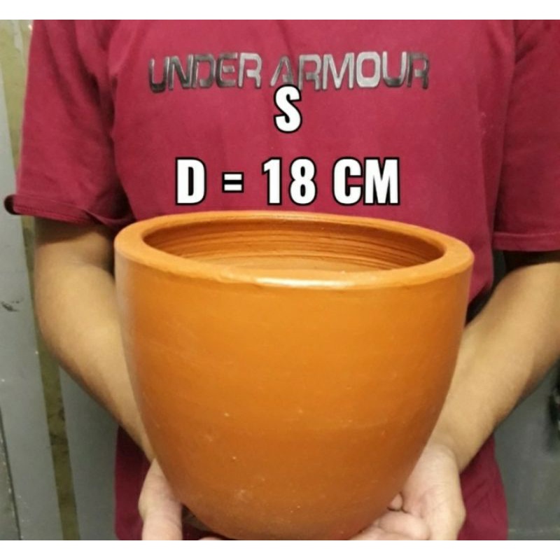 Jual Pot gerabah guci jumbo, pot tanah liat besar, khusus Gojek/Grab ...