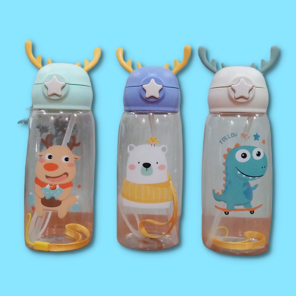 Jual Botol minuman anak karakter Botol rusa Botol bergambar | Shopee ...