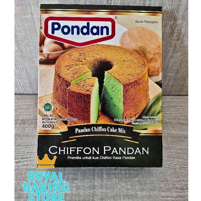 Jual Pondan chiffon pandan cake mix 400 gr / premix pandan chiffon cake ...