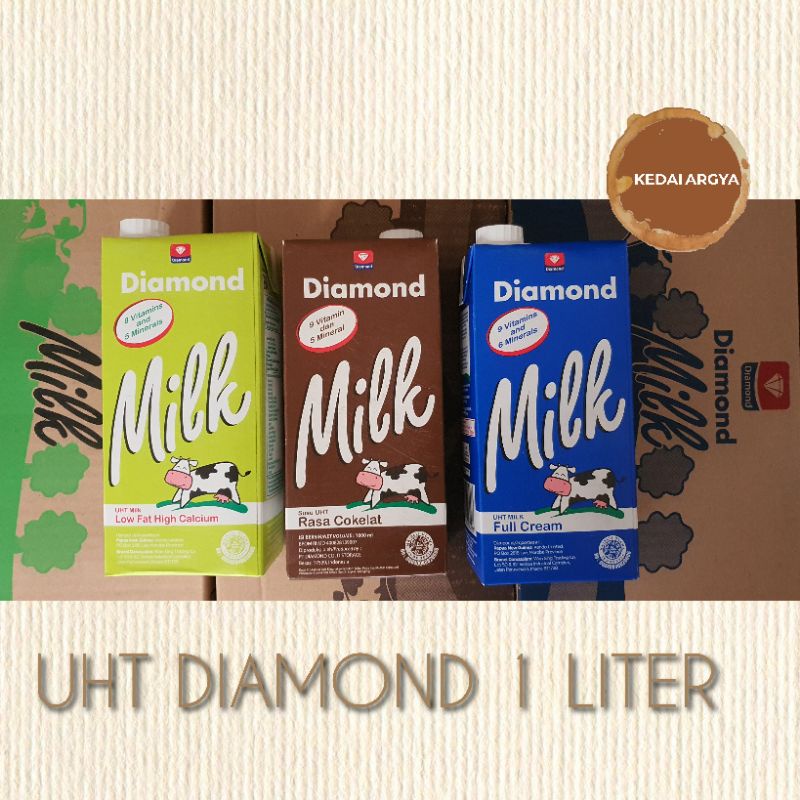 Jual Susu UHT Diamond 1 Liter | Shopee Indonesia