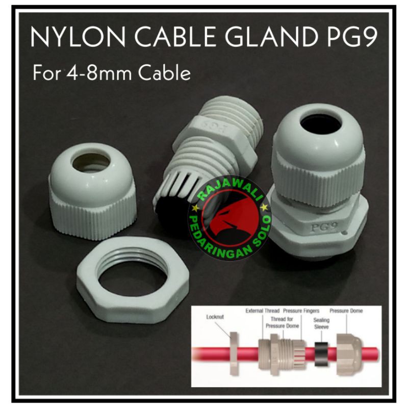Jual NYLON CABLE GLAND PG9 KABEL GLAND PG-9 | Shopee Indonesia