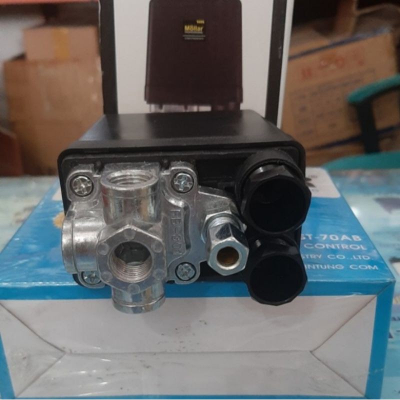 Jual Otomatis kompresor angin 4way/Presure switch Kompresor angin 4way ...