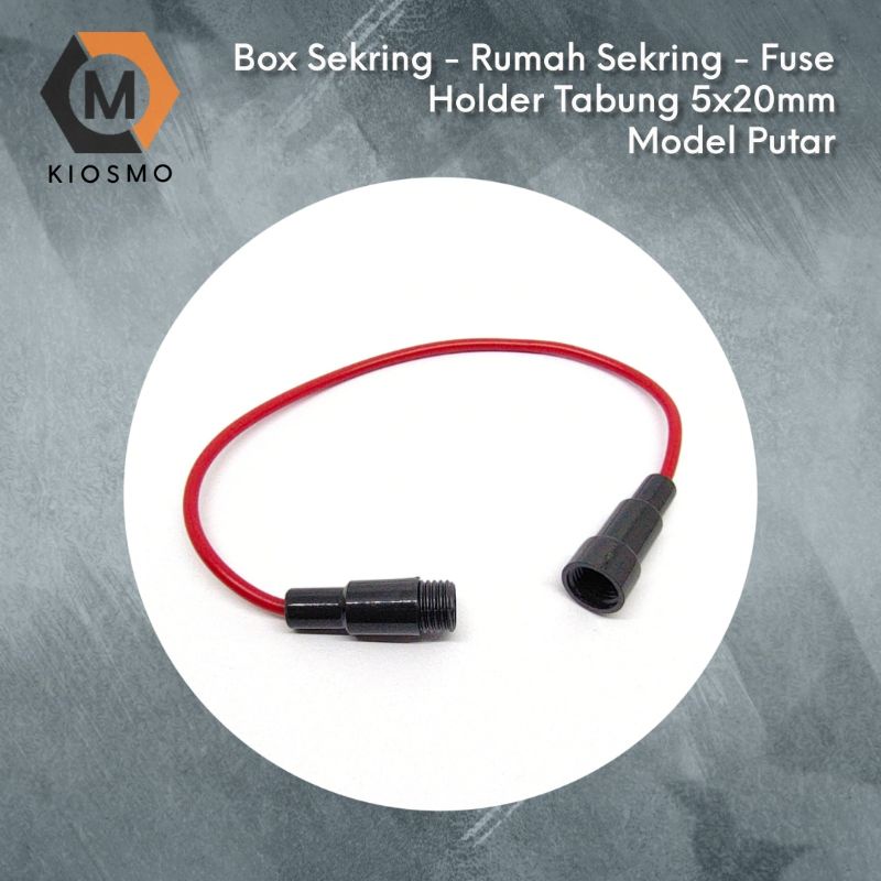 Jual Box Sekring Rumah Sekring Fuse Holder Tabung 5x20mm Model Putar ...