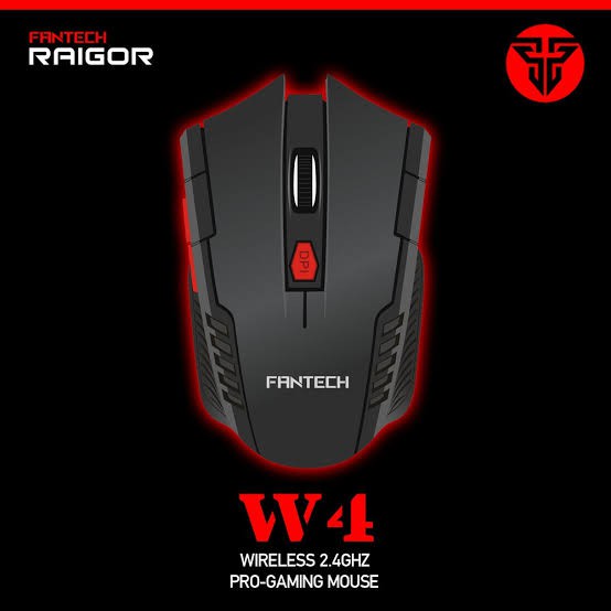 Jual Fantech Gaming Mouse Wireless - Black / Hitam | Shopee Indonesia