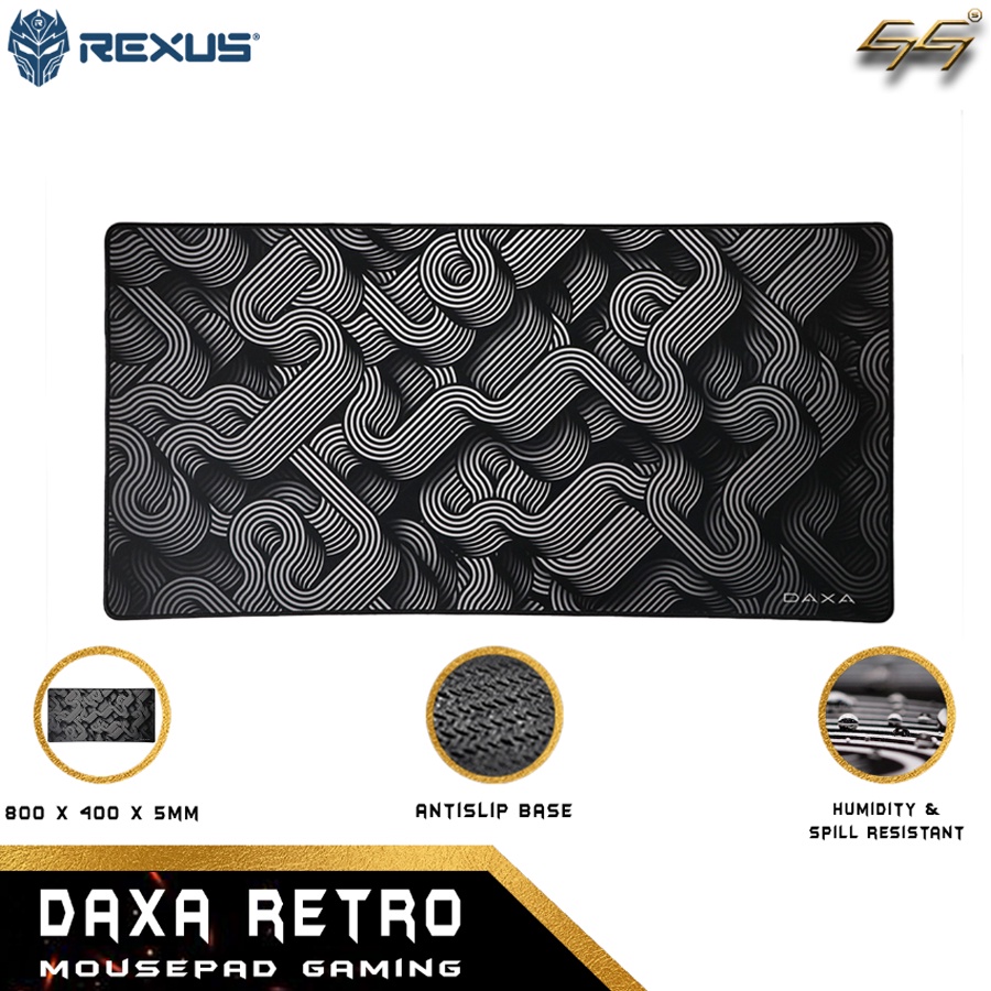 Jual Mousepad Gaming Size XL Rexus Daxa Retro XL Size Deskmat Gaming ...