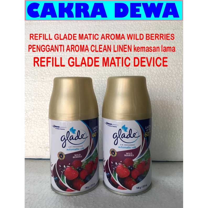 Jual REFILL Pengharum ruangan Glade Matic aroma WILD BERRIES untuk ...