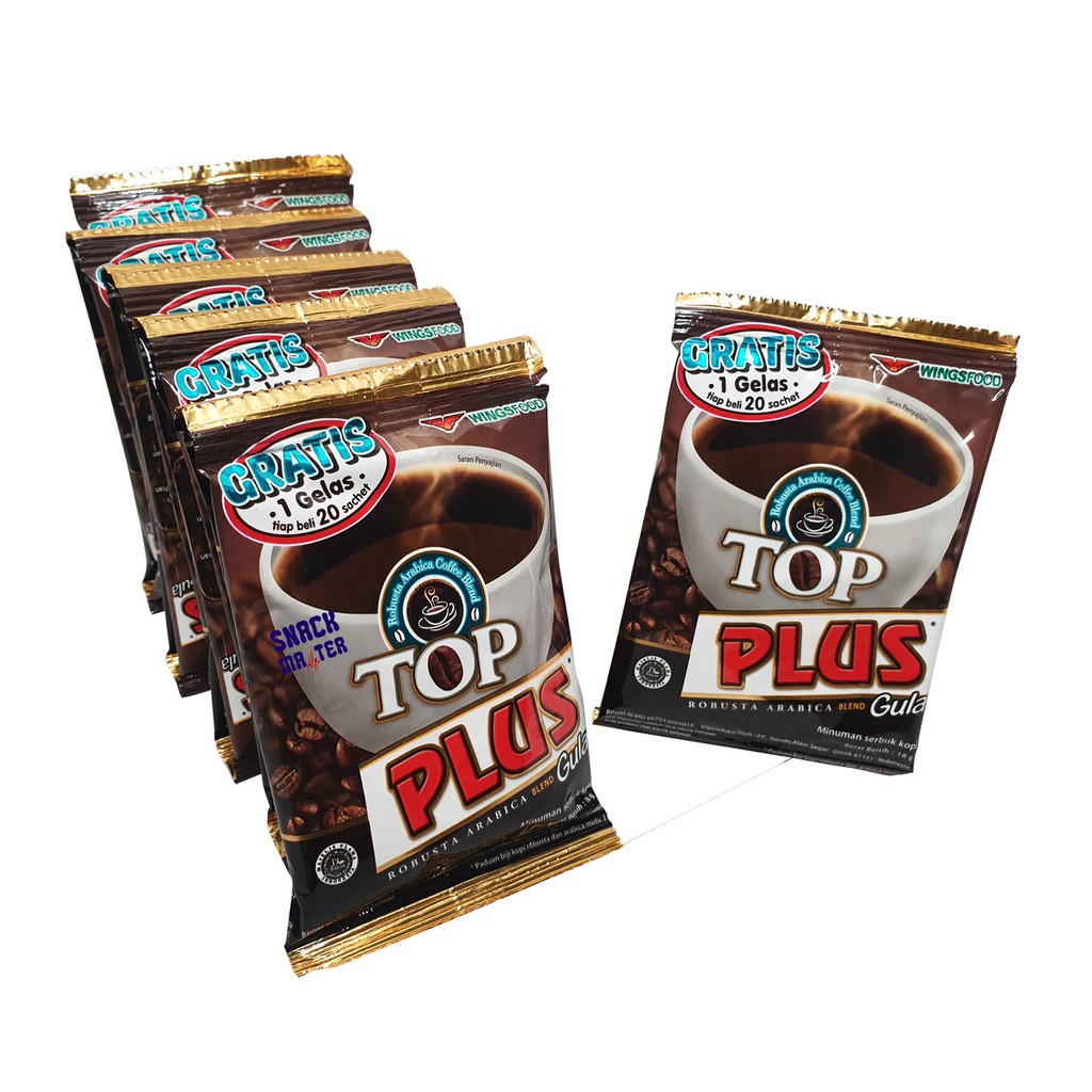 Jual Top Kopi Plus Gula Renceng - Netto 10 bks x 18 gr | Shopee Indonesia