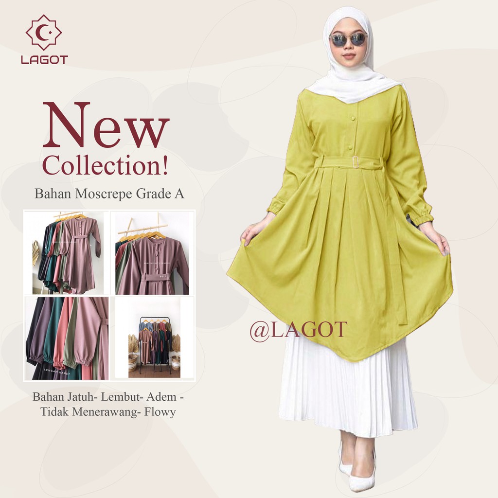 Jual baju tunik terbaru tunik remaja kekinian modern 2021 wanita dress ...