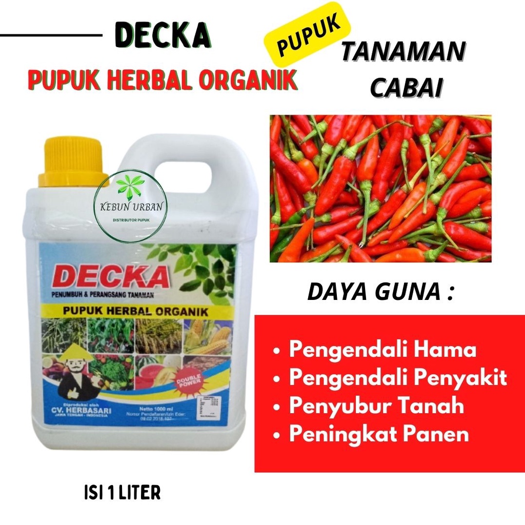 Jual Pupuk Cabai Rawit Agar Berbuah Lebat, Pupuk Organik DECKA Penyubur ...